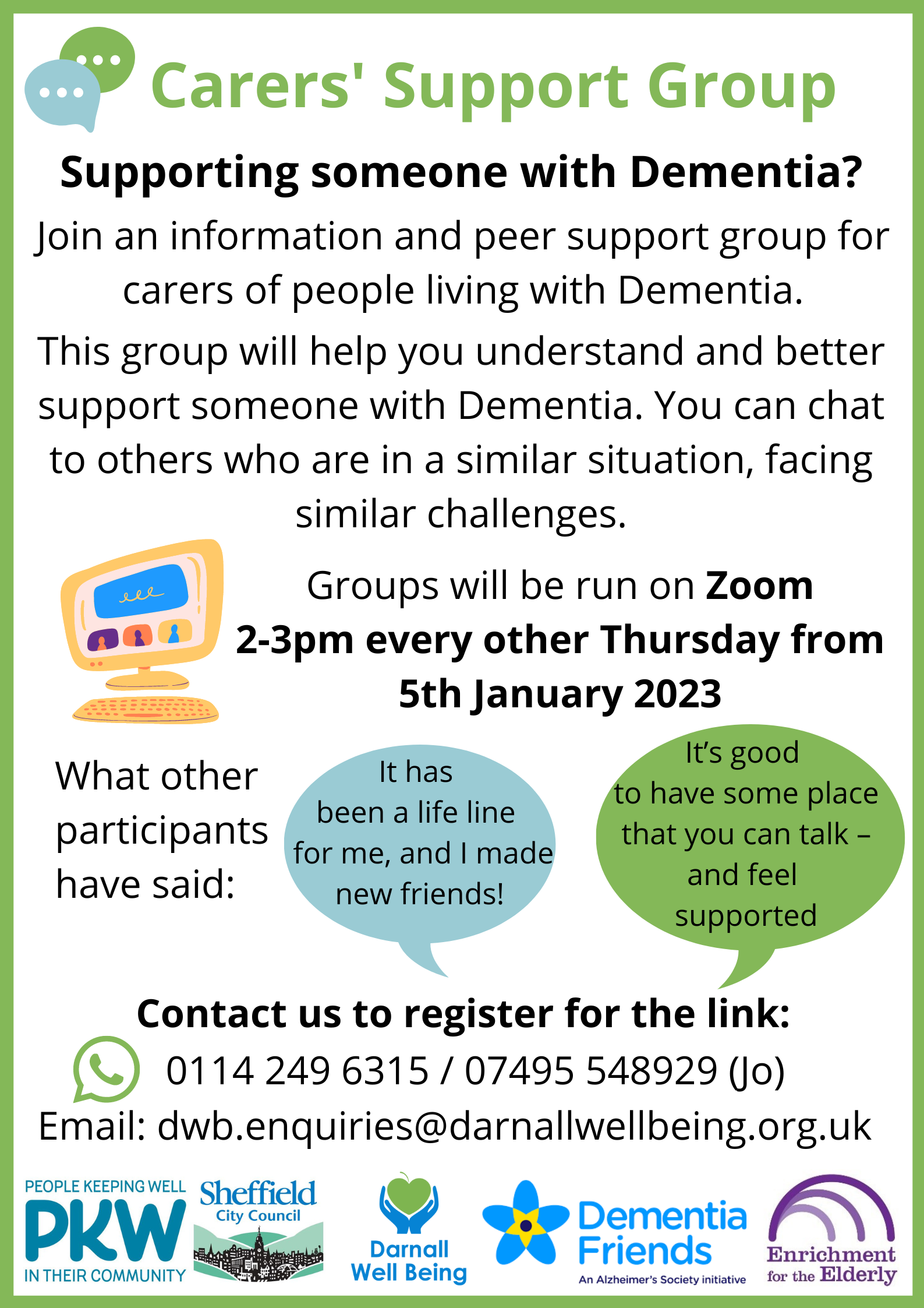 Darnall Well Being Activities